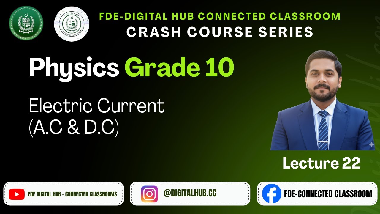 Electric Current (A.C & D.C) | Physics| Grade 10 | Crash Course Series ...
