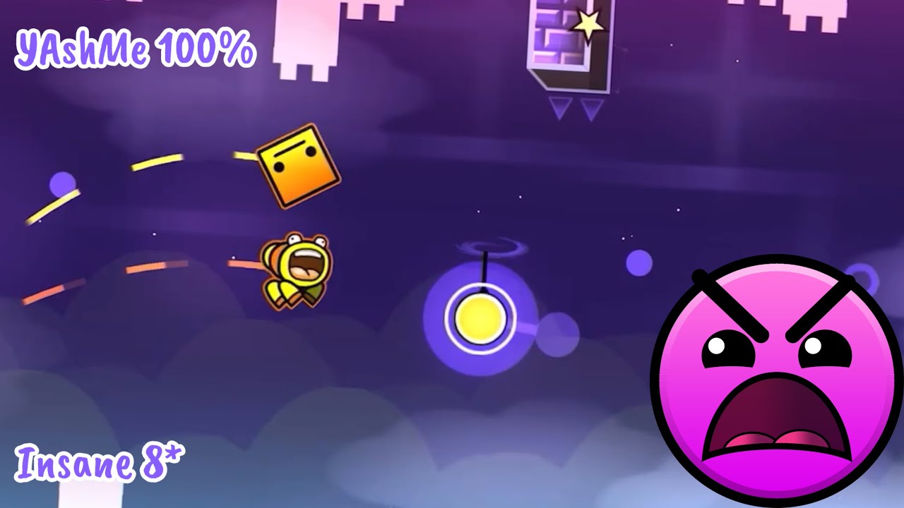 YAshMe 100% By Yoshme (Insane 8*, 1 Coin) Geometry Dash - YouTube