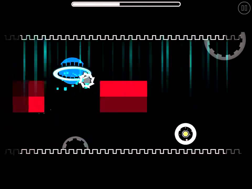 Geometry dash-moving obstacles(easy short) - YouTube