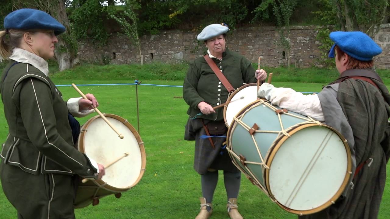 Scots Brigade Drummers Military Re-enactment Falkland Palace Fife ...