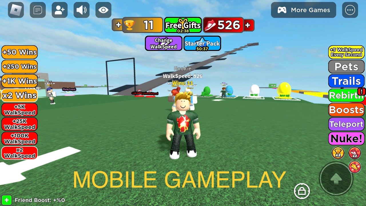 ⭐️🤩 EXCITING MOBILE ROBLOX GAMEPLAY 🤩⭐️ +1 WALKSPEED PER SECOND - YouTube