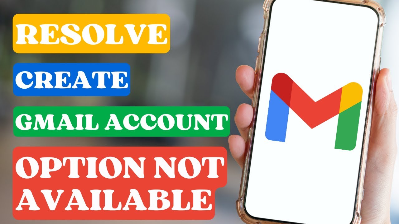 How to Resolve the Issue of "Create Gmail Account Option Not Available ...
