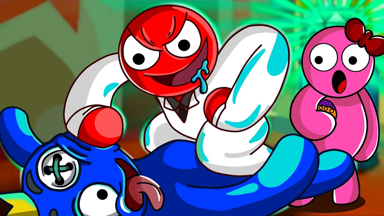 RED HUNTS BLUE #2 | PINK IN SHOCK ( Rainbow Friends ANIMATION ) - YouTube