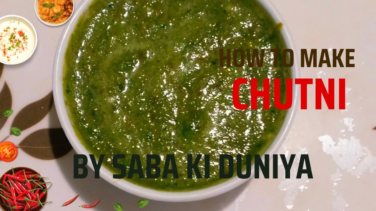 chatni recipe|ready in 2mins | #saba ki duniya - YouTube