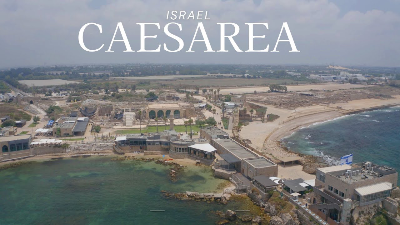 CAESAREA ISRAEL. КЕЙСАРИЯ AIR FOOTAGE - YouTube