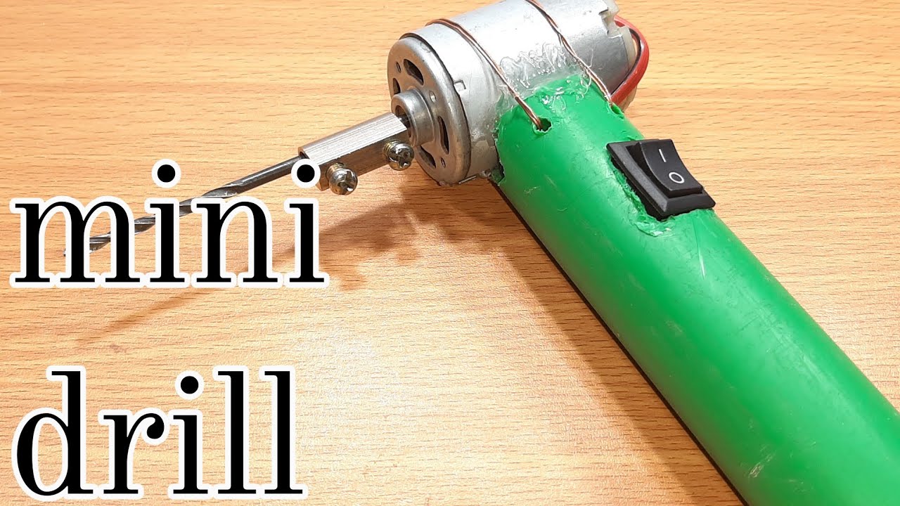 how to make a powerfull mini drill machine at home || high speed ...