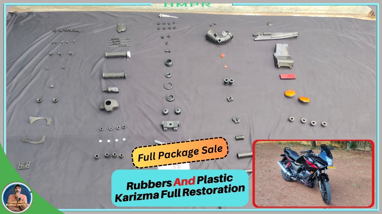 Karizma R Rubbers And Plastic Caps | HMPR - YouTube