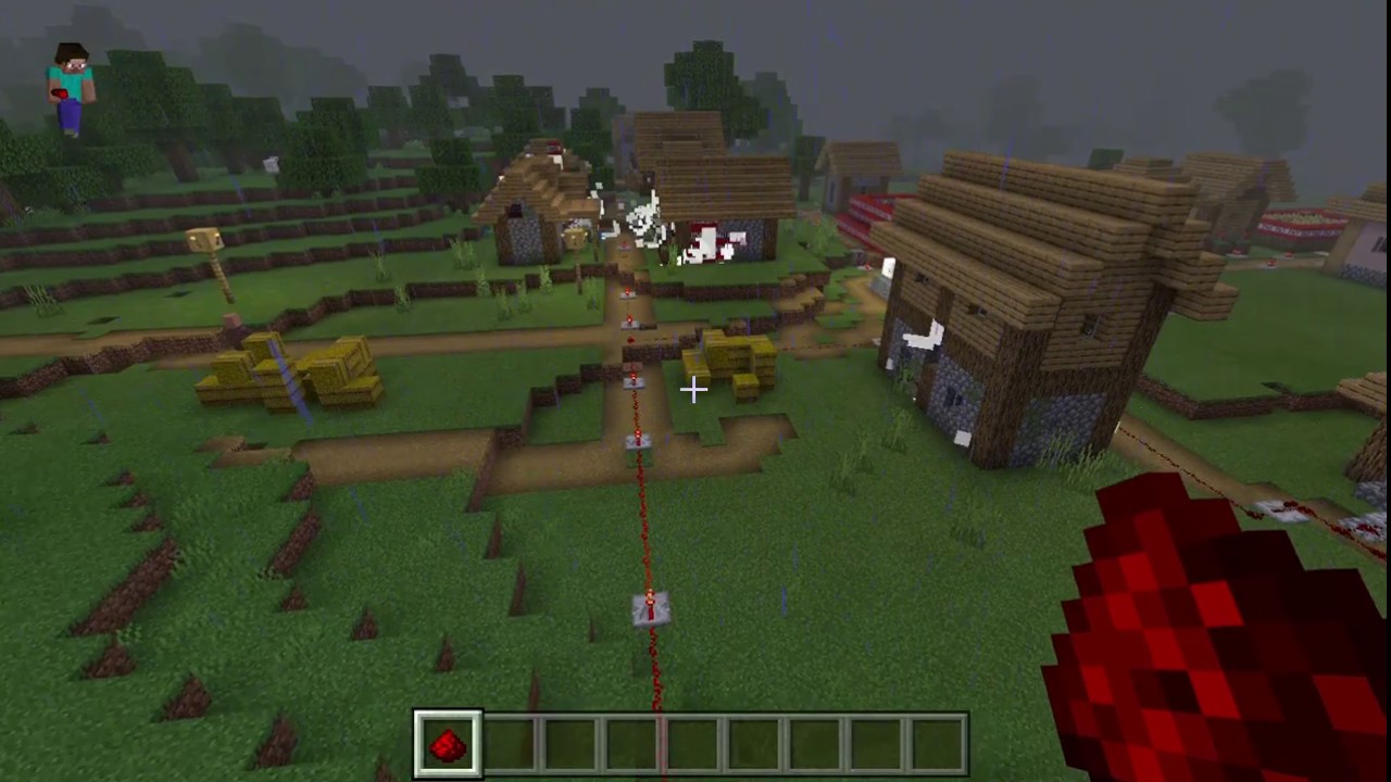 Destroying a Whole Village in Minecraft by Filling Every House With TNT ...