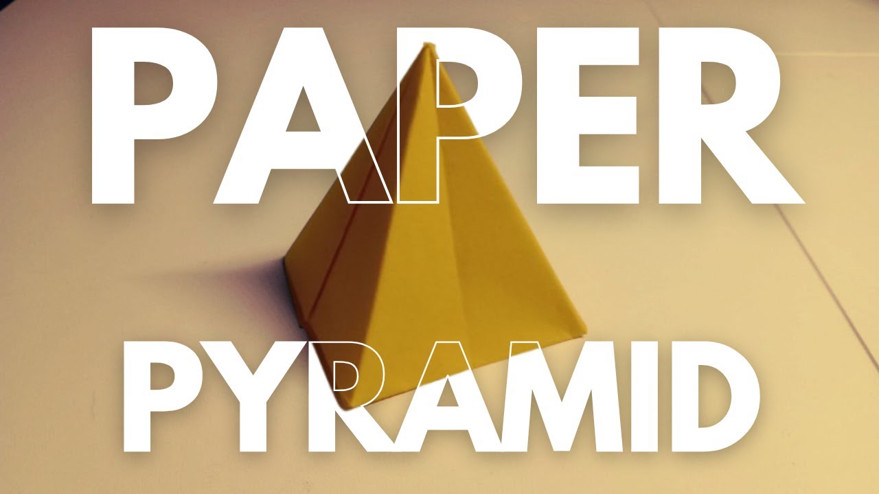 Paper Pyramid 3D | How To Make 3D Origami Ancient Pyramid - YouTube