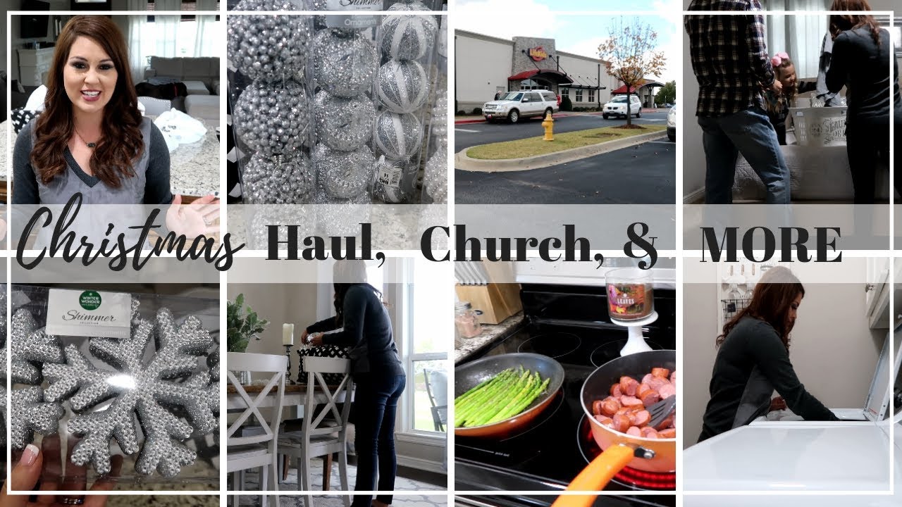 CHRISTMAS TREE DECOR HAUL | DECOR ON A BUDGET | DAY IN THE LIFE - YouTube