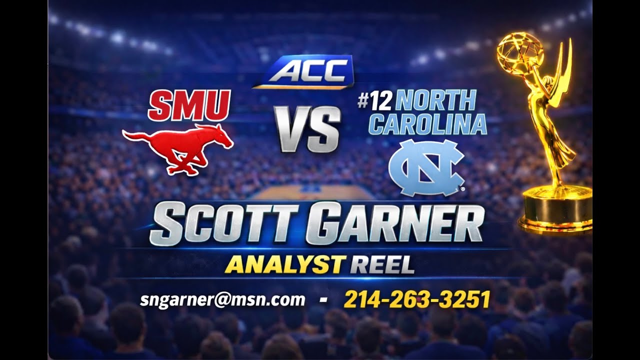 Scott Garner — Analyst Reel | SMU vs #12 North Carolina - YouTube