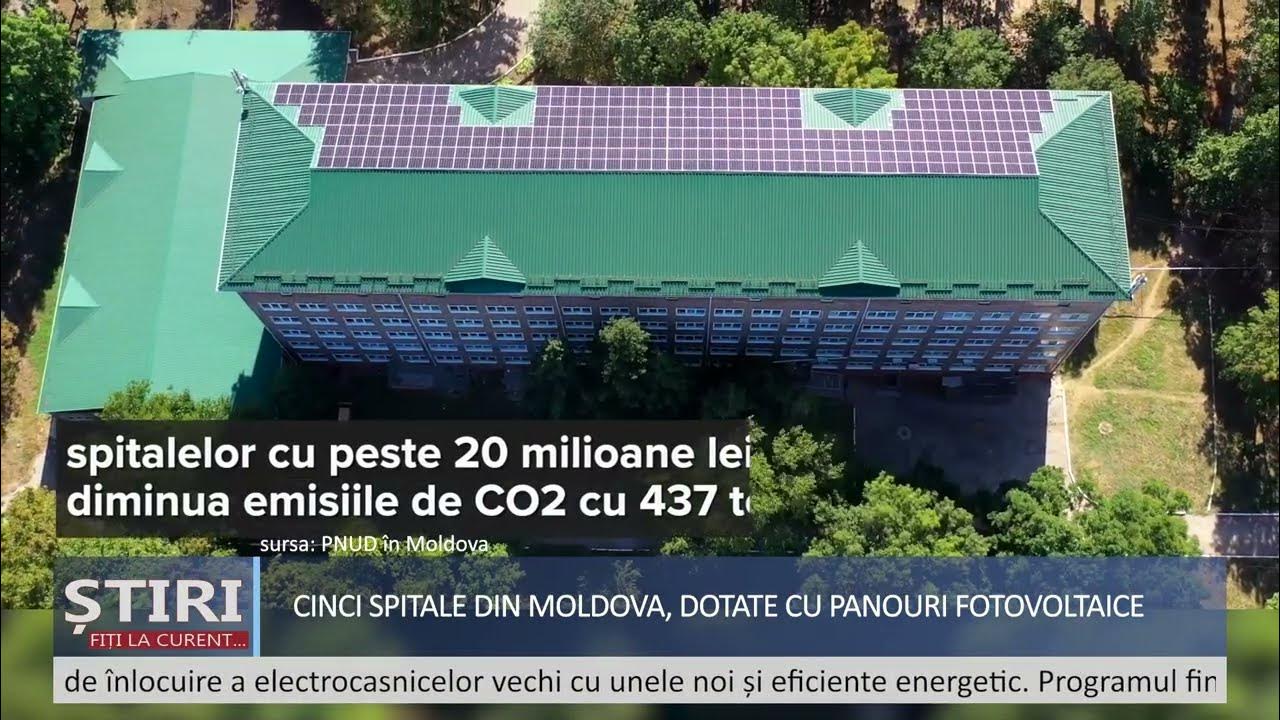 Cinci spitale raionale din Moldova, dotate cu panouri fotovoltaice. - YouTube