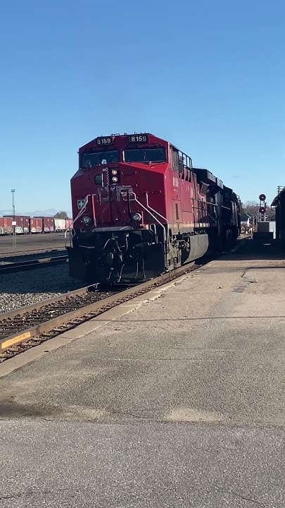 CPKC 230 Pulling up to smith falls for a crew change with a CP/KCSM/CP/CP formation Pt.1 - YouTube