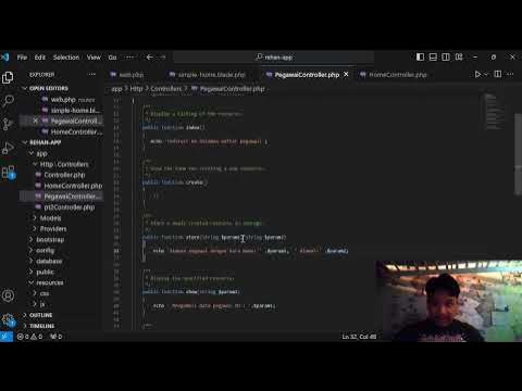 Modul 2 (passing data ke view dan blade directive) PART 1 - YouTube