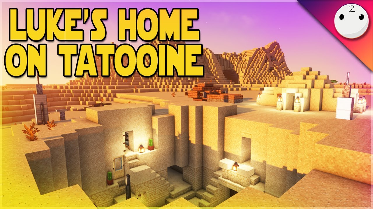 LUKE SKYWALKERS HOUSE in MINECRAFT Star Wars Build - YouTube