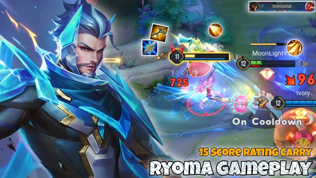 Ryoma Slayer Lane Pro Gameplay | 15 Score Rating Hard Carry | Arena of Valor Liên Quân mobile ...