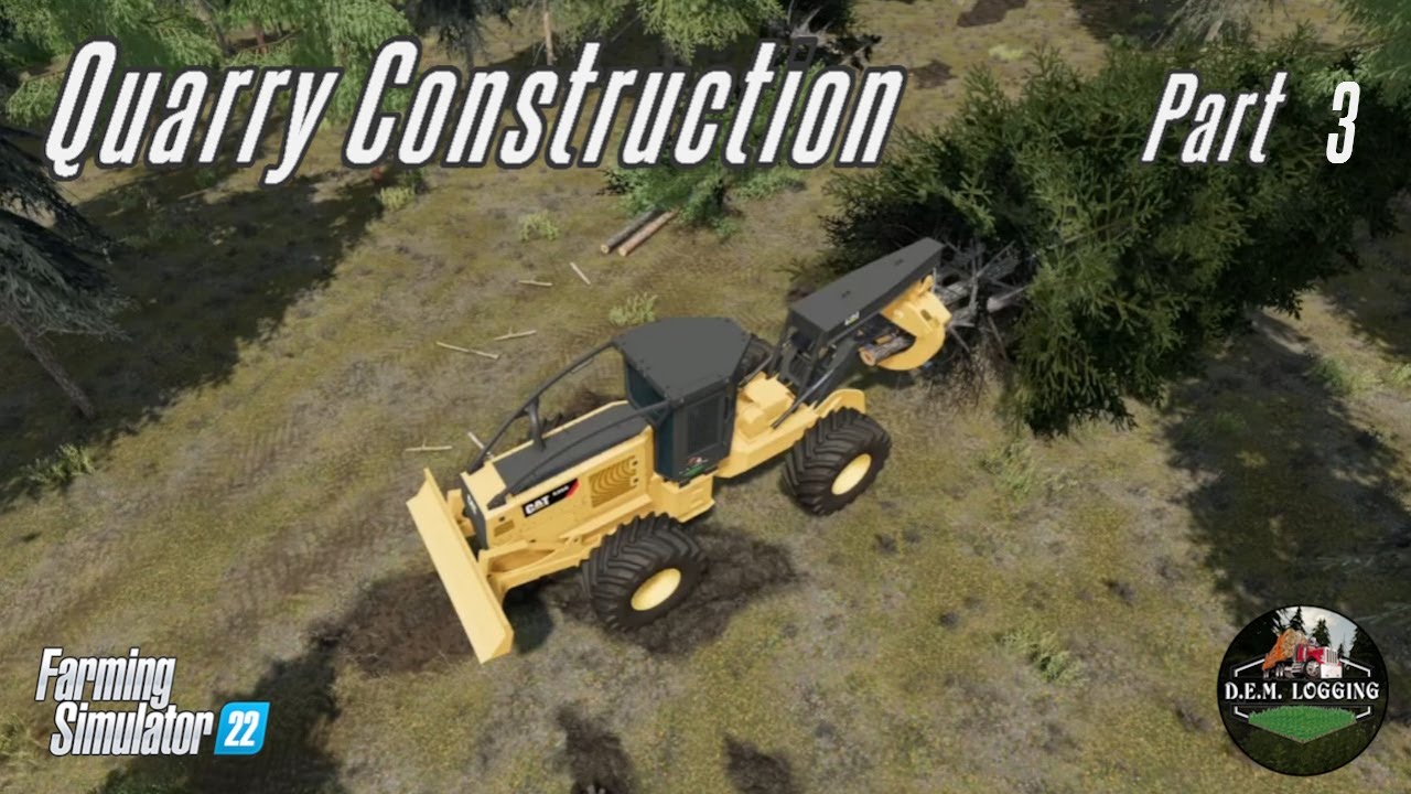 Building a Limestone Quarry Part 3 - Farming Simulator 22 - YouTube