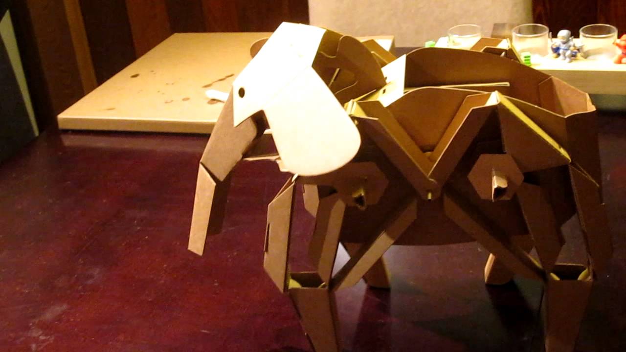 Elly the Cardboard Elephant - YouTube