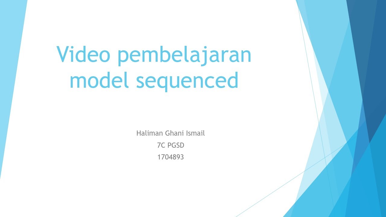 Pembelajaran Model sequenced - YouTube