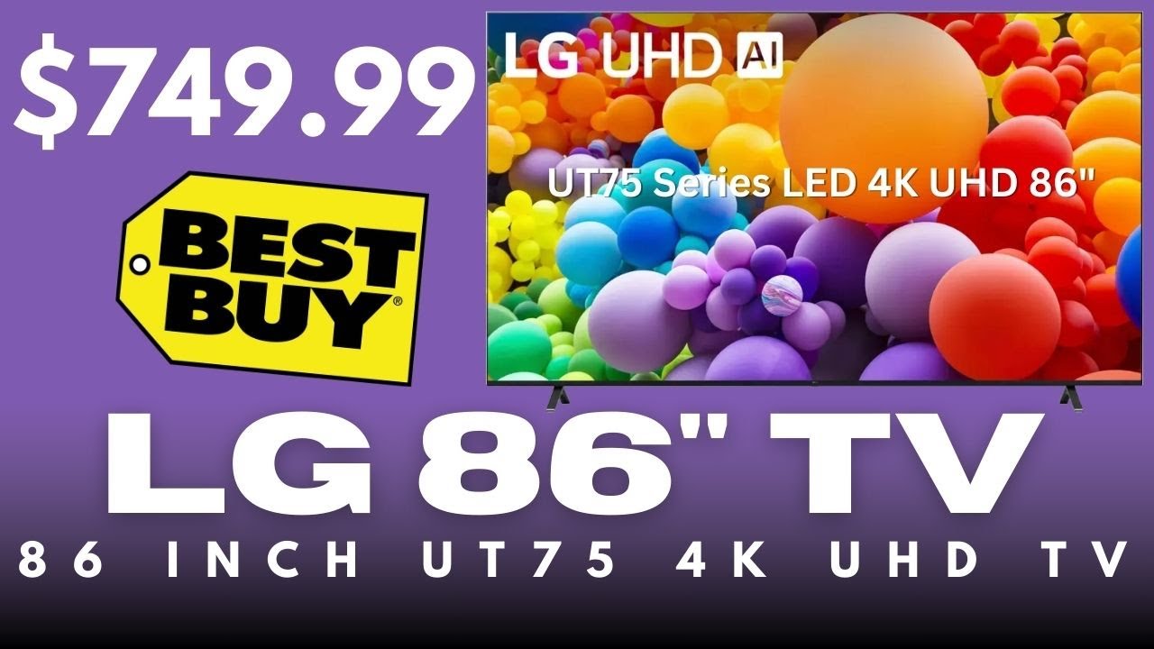 LG 86 INCH TV 86UT75 (2024) MASSIVE 86" 4K Smart TV for Under $750! 😲 ...