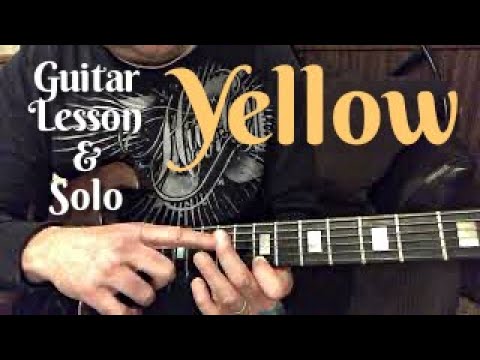 Yellow guitar lesson - YouTube