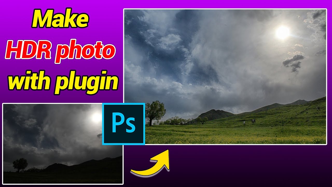 Make HDR photo with Photoshop Plugin - YouTube