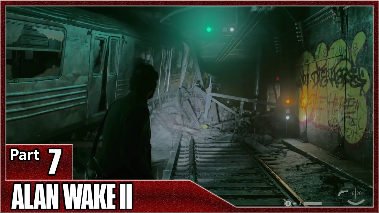 Alan Wake 2, Part 7 / Initiation 2, Subway Tunnels, Derailed Train ...