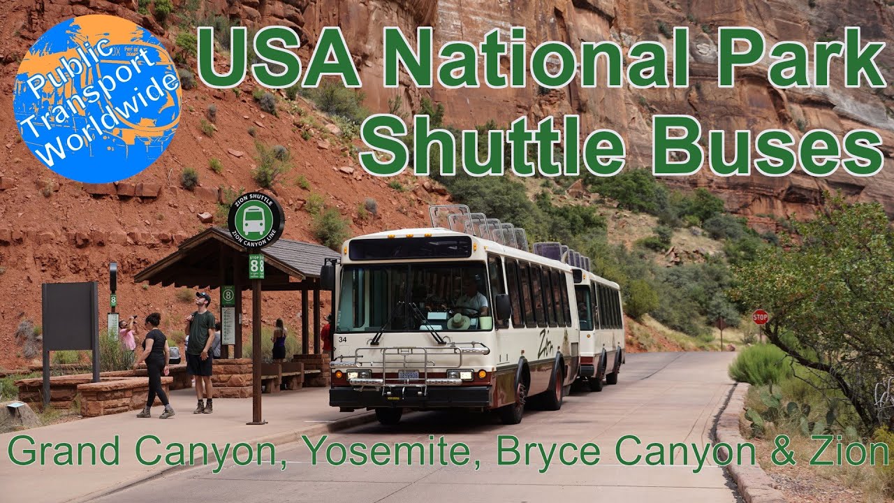 USA National Park Shuttle Buses - YouTube