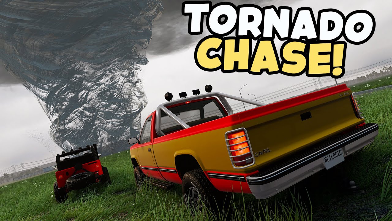 Chasing GIANT Tornado's On This AWESOME New BeamNG Map! BeamNG ...