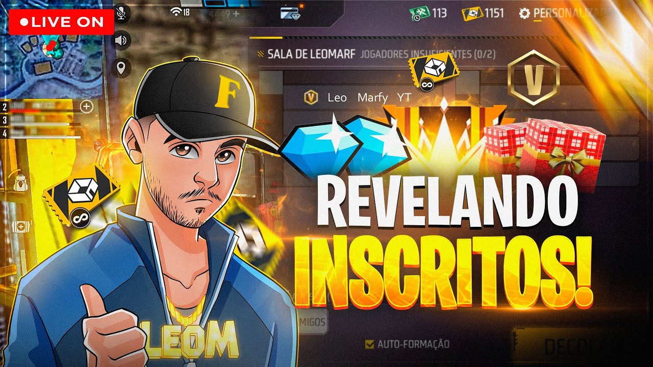 Free fire AO VIVO!🔴RESENHA COM OS CRIAS! - REVELAÇÃO! - LIVE ON #FLUXO ...