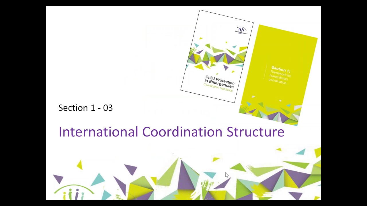 Introduction to the Framework for Humanitarian Coordination Section 1 ...