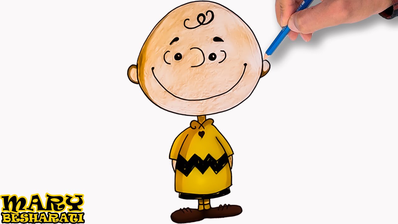 How to Draw Charlie Brown Easy Easy Easy y y y - YouTube