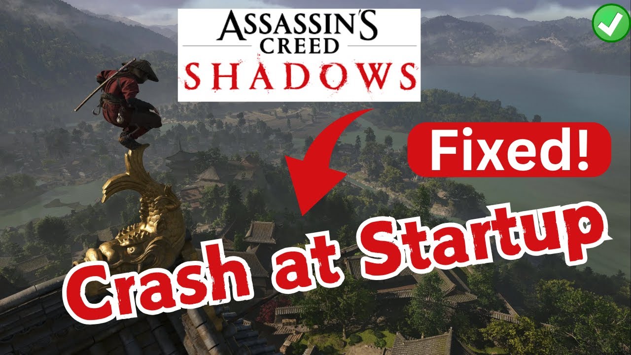 Assassin creed shadows crash at startup fix - YouTube