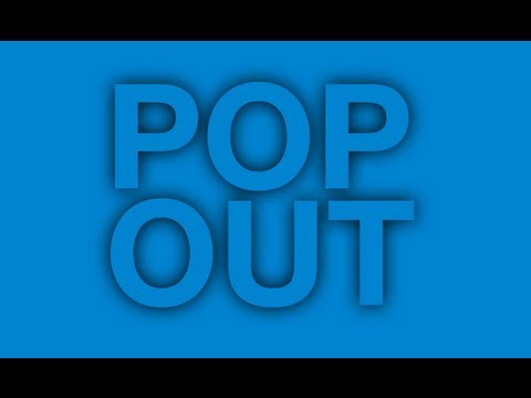 Photoshop Tutorial : Pop-Out text effect [HD] - YouTube