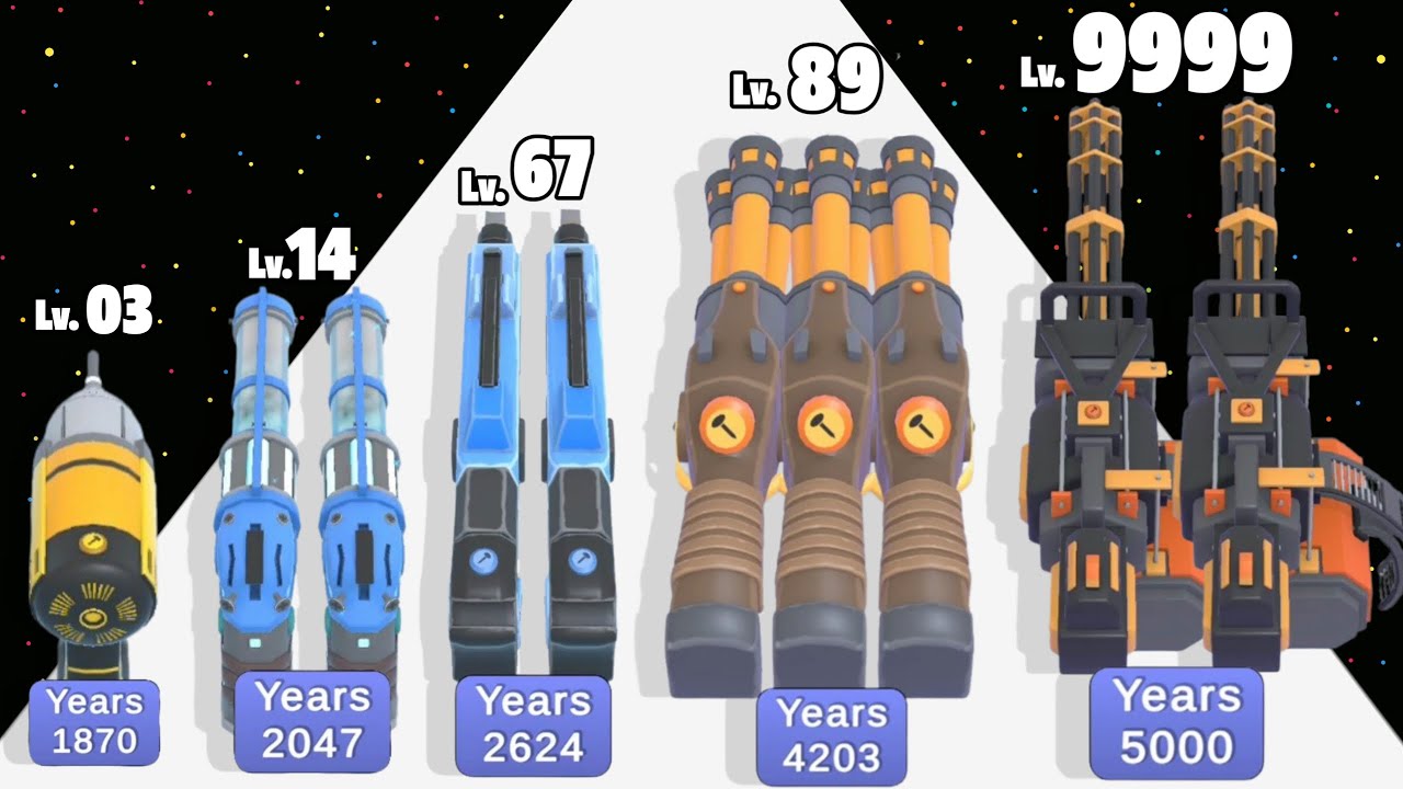 Nail Gun Run 3D - Level Up Gun Max Level Gameplay (New Update) - YouTube