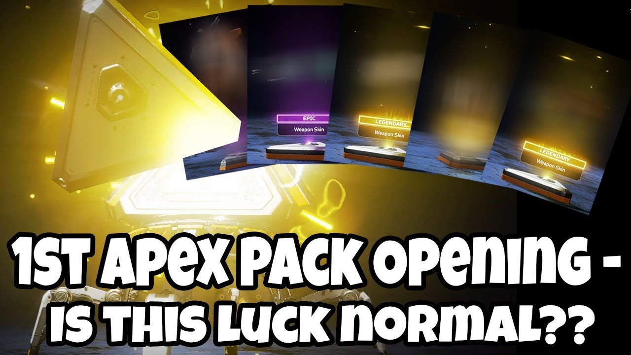 My 1st Apex Legends Pack Opening - 3 Legendary in 9 Packs?? - YouTube