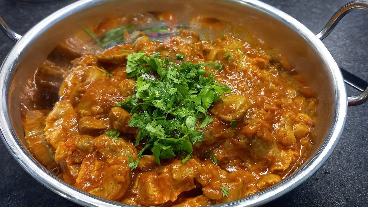 Chicken Gizzard curry recipe. طریقه درست پخت سنگدان مرغ - YouTube
