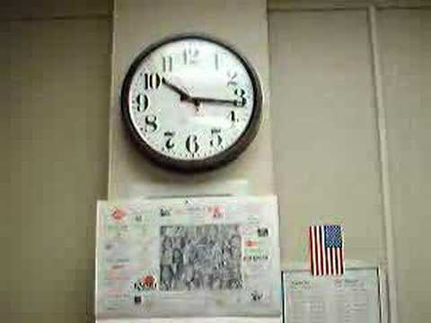 Clock Running Backwards at work - YouTube
