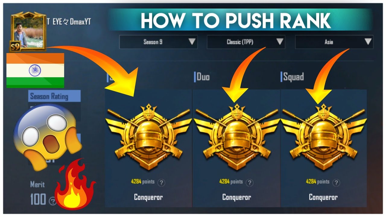 THESE TECHNIQUES MADE ME A CONQUERER PLAYER - PUSH RANK CONQUEROR IN ...