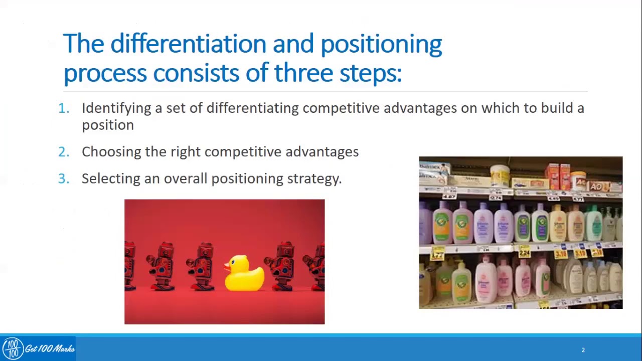 2.7 Product Differentiation and Positioning Strategies - YouTube