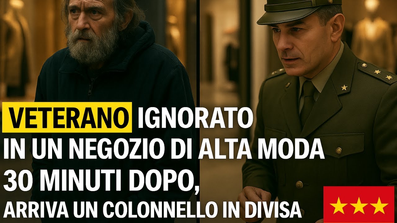 Veterano Ignorato in un Negozio di Alta Moda — 30 Minuti Dopo, Arriva ...