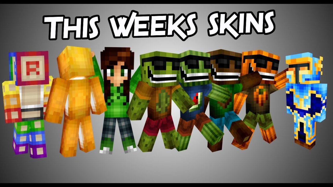 Top 5 Minecraft Skins #4 ( Week #4 ) - YouTube