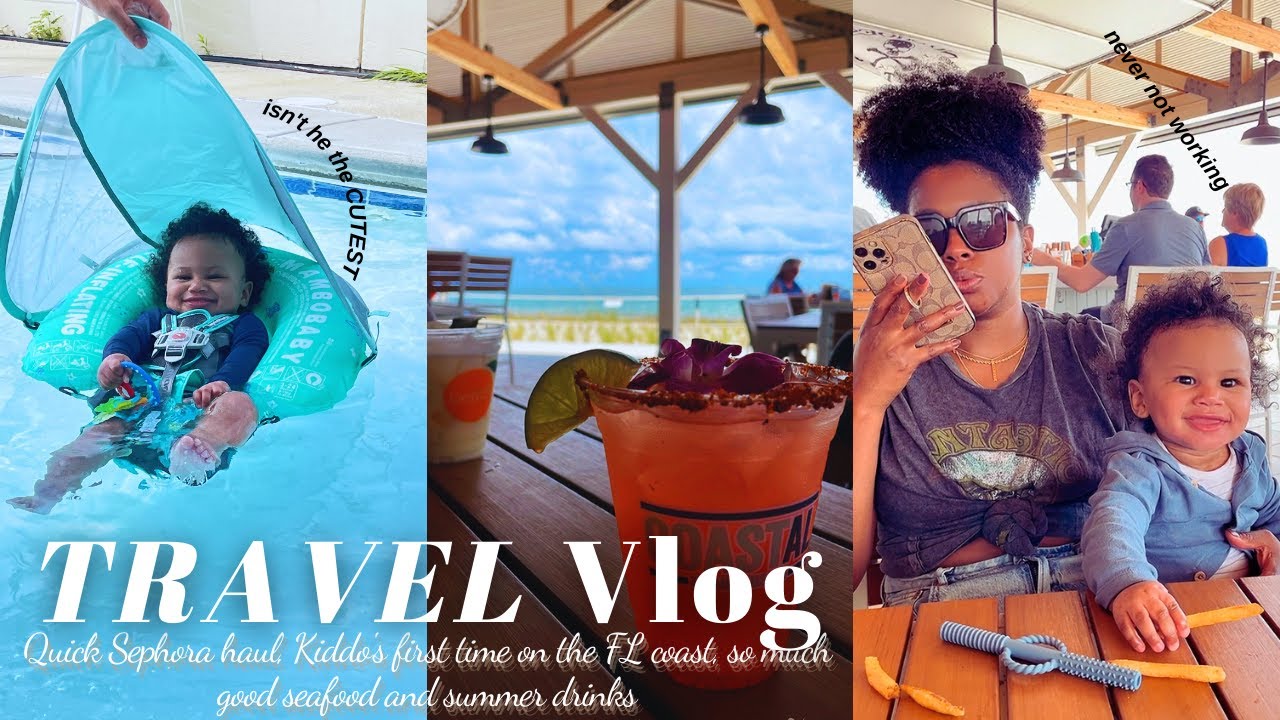 TRAVEL VLOG || family trip to Orange Beach, Sephora run, Kiddo loves ...