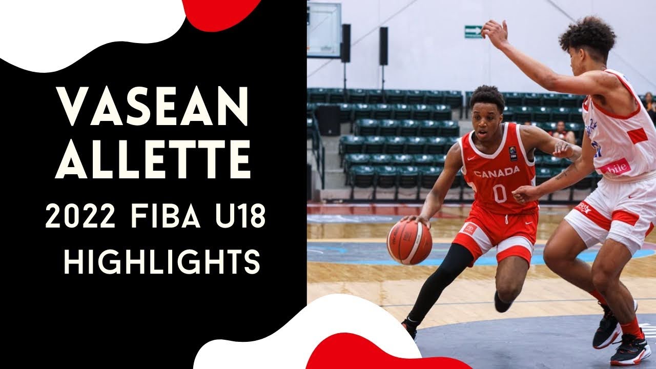 Vasean Allette 2022 FIBA U18 Americas Championship Highlights - YouTube