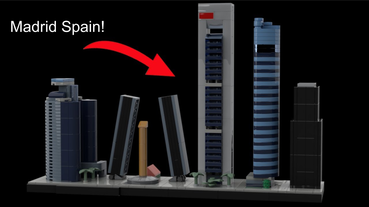 I made MADRID Spain using Legos! New lego series episode 1 Madrid Spain ...