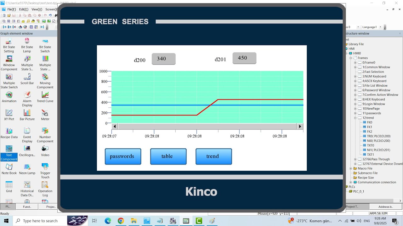 Kinco DTools Trend Curve #hmi #plc #industrialautomation - YouTube