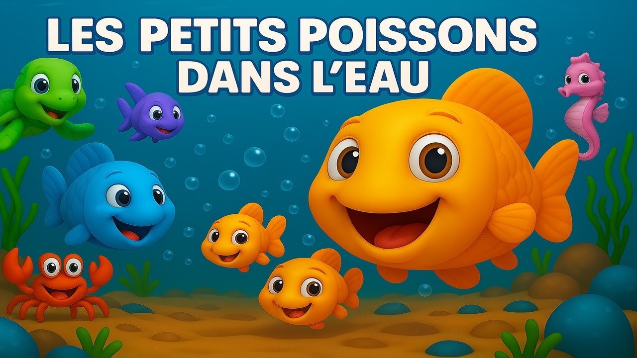 🐟 Les petits poissons dans l’eau 🐠 | Comptine éducative pour enfants 🎶 ...