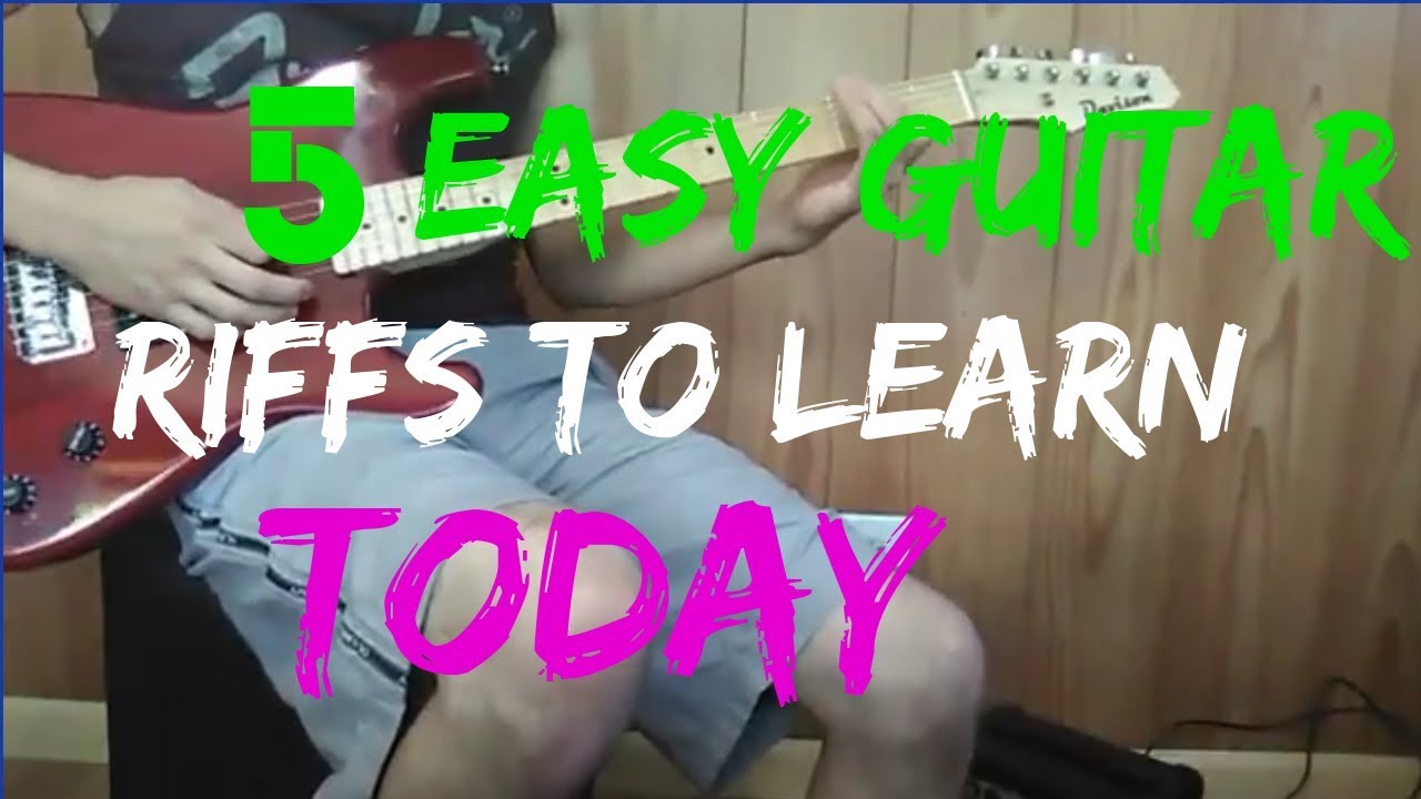 5 Easy Guitar Riffs Every Beginner Should Learn (TODAY) - YouTube