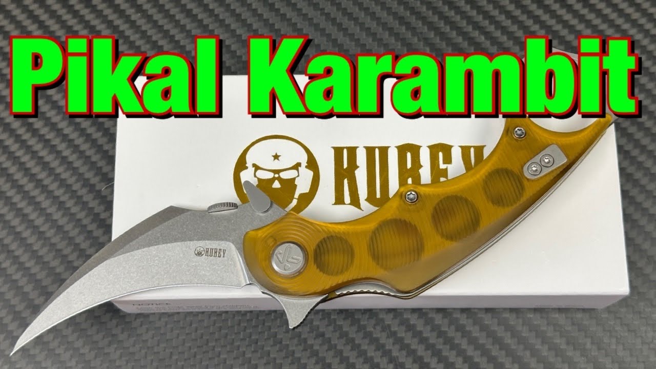 Kubey KU298 Pikal Karambit knife Discount code below - YouTube
