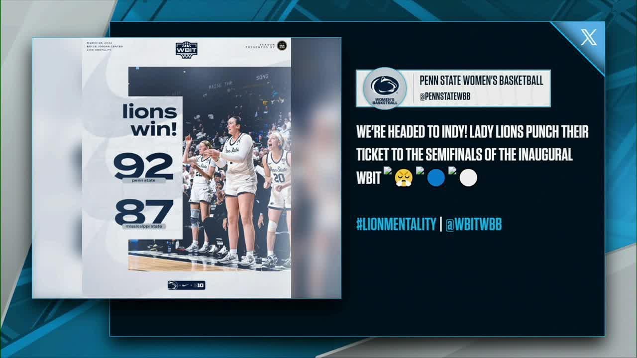 Penn State, Illinois Advance to the WBIT Final Four; Caitlin Clark ...